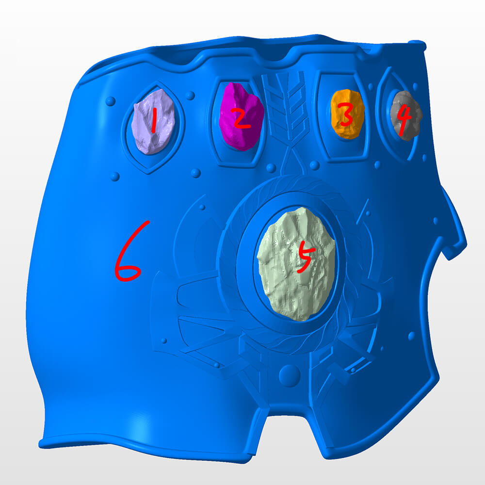 Thanos Infinity Gauntlet - 3D Model by 3dprintmodel91