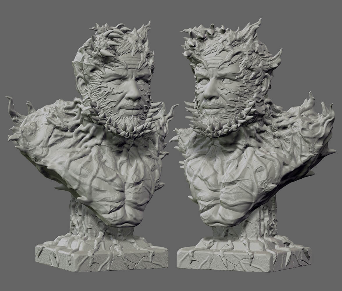 Venom - Tom Hardy Bust 3D Model by 3dprintmodel91