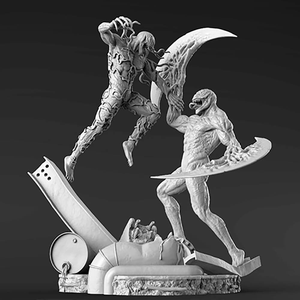 Venom Vs Riot Symbiote - 3D Model by 3dprintmodel91