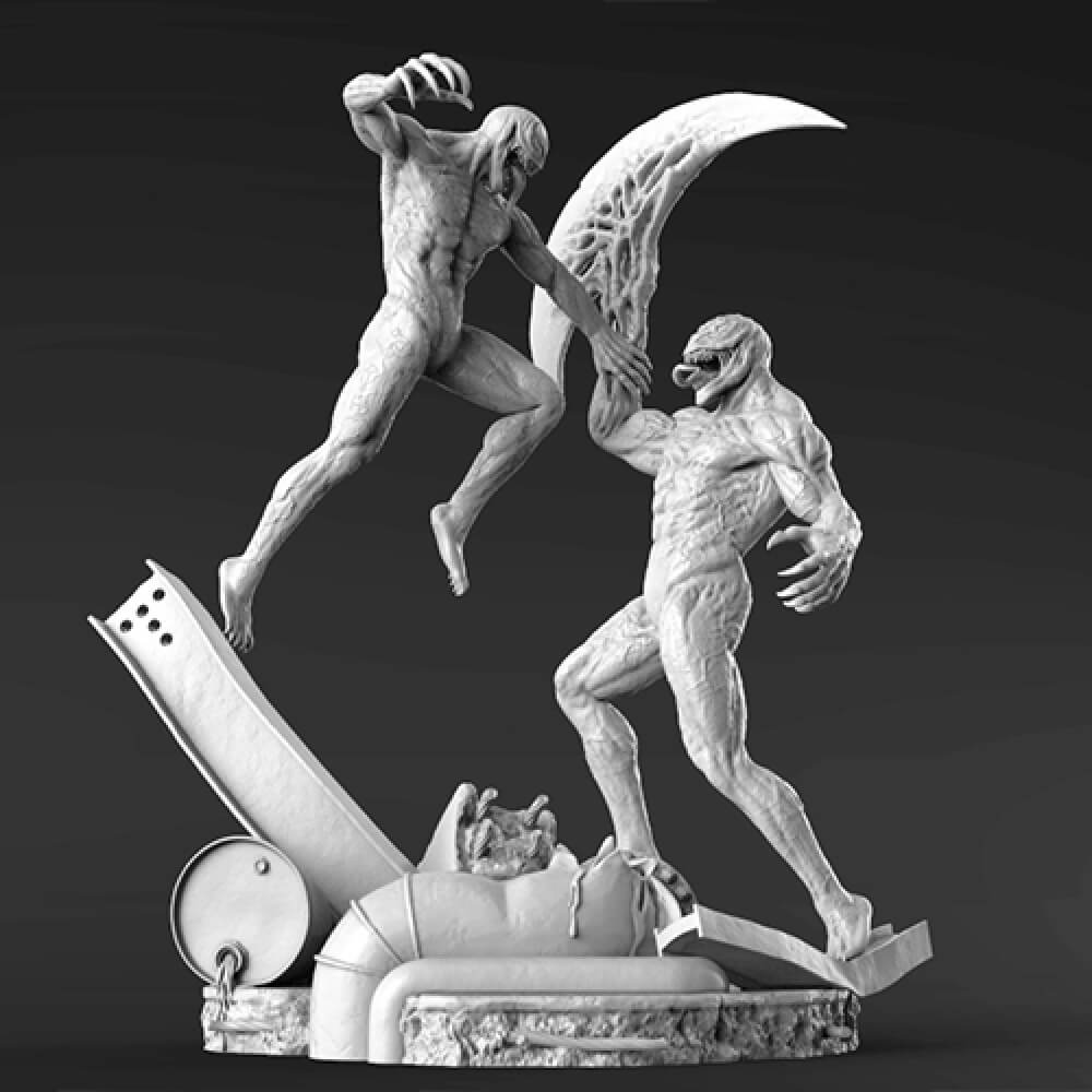 Venom Vs Riot Symbiote - 3D Model by 3dprintmodel91