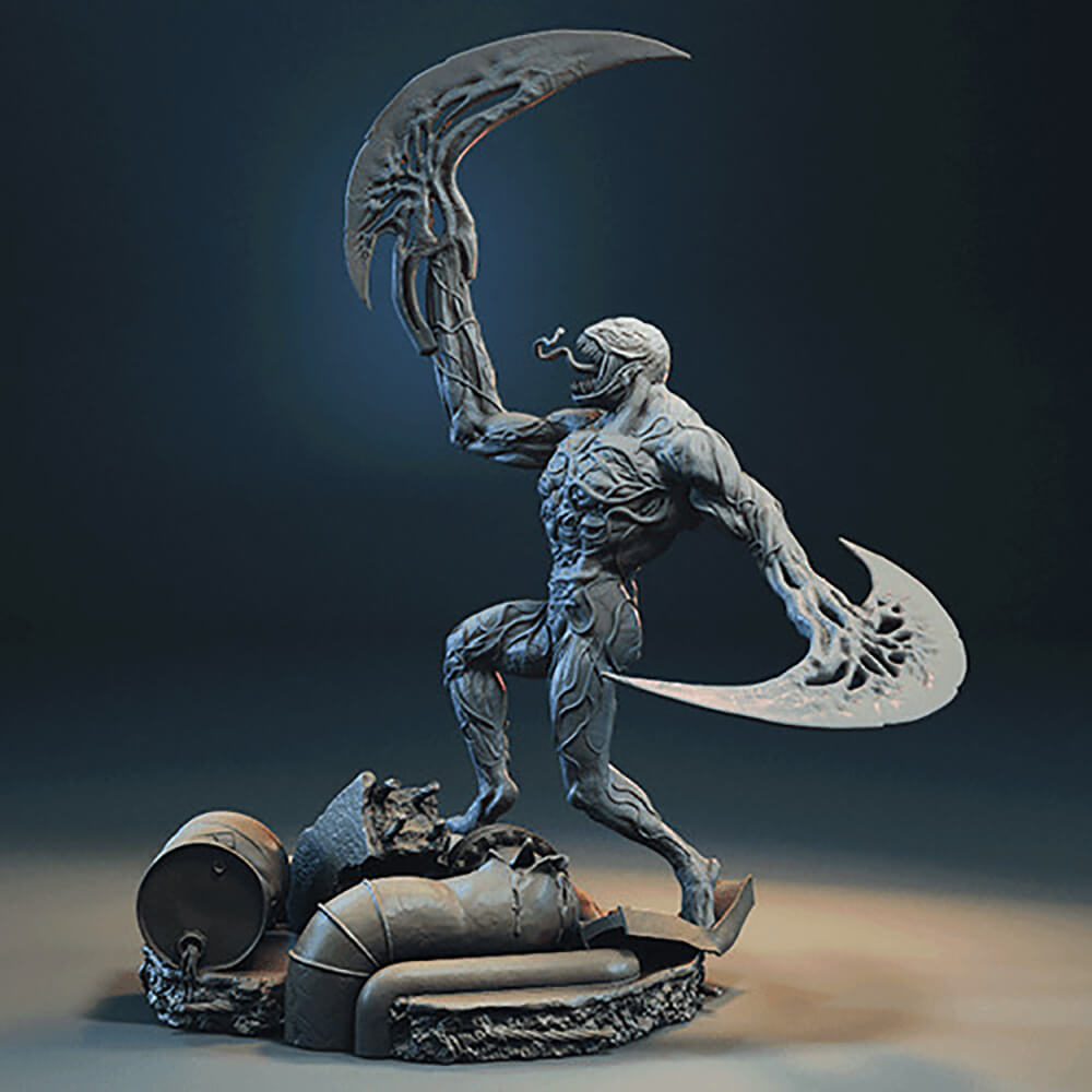 Venom Vs Riot Symbiote - 3D Print Model by 3dprintmodel91