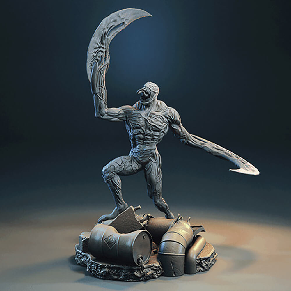 Venom Vs Riot Symbiote - 3D Print Model by 3dprintmodel91