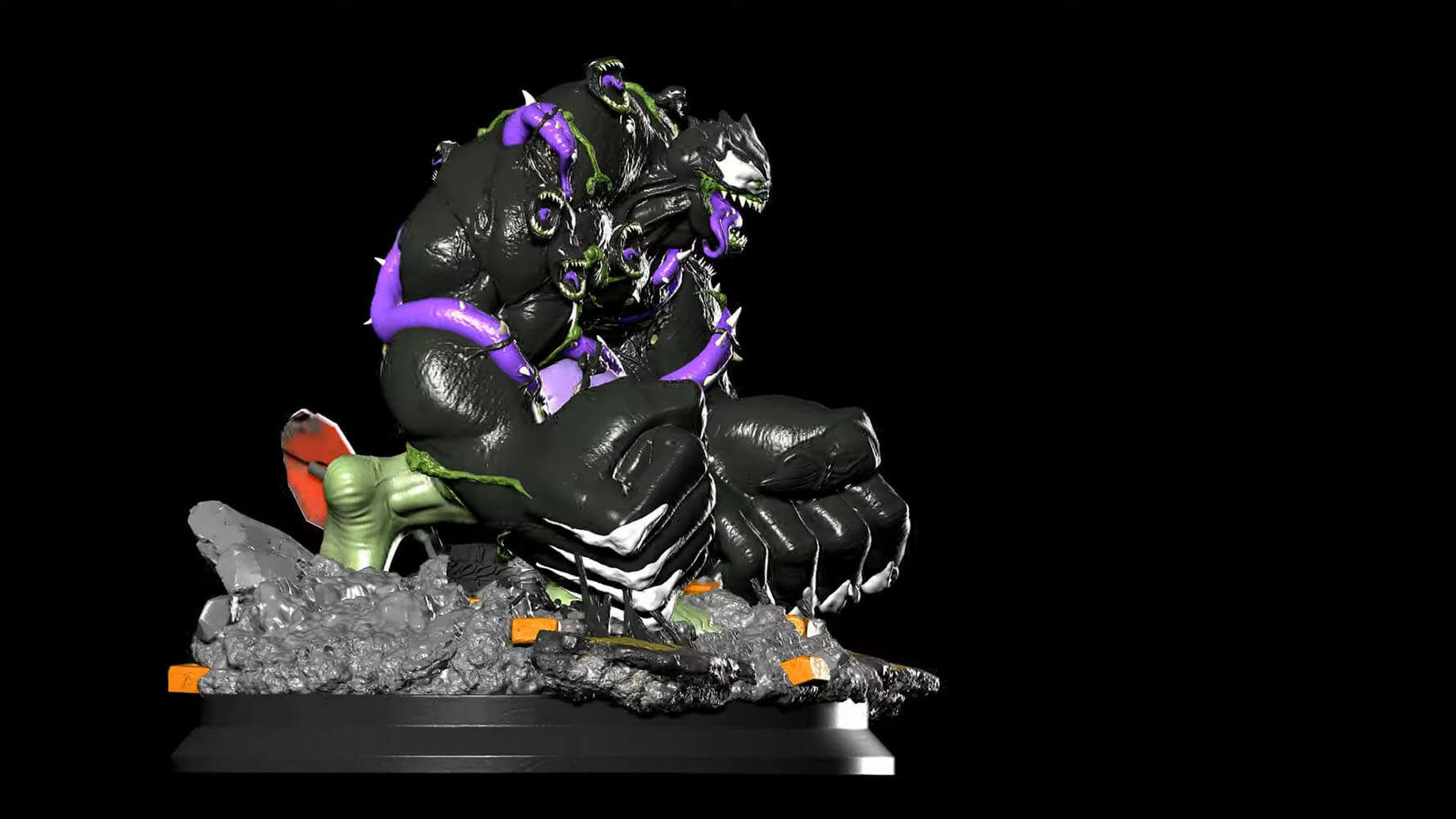 Venomized Hulk - 3D Model by 3dprintmodel91