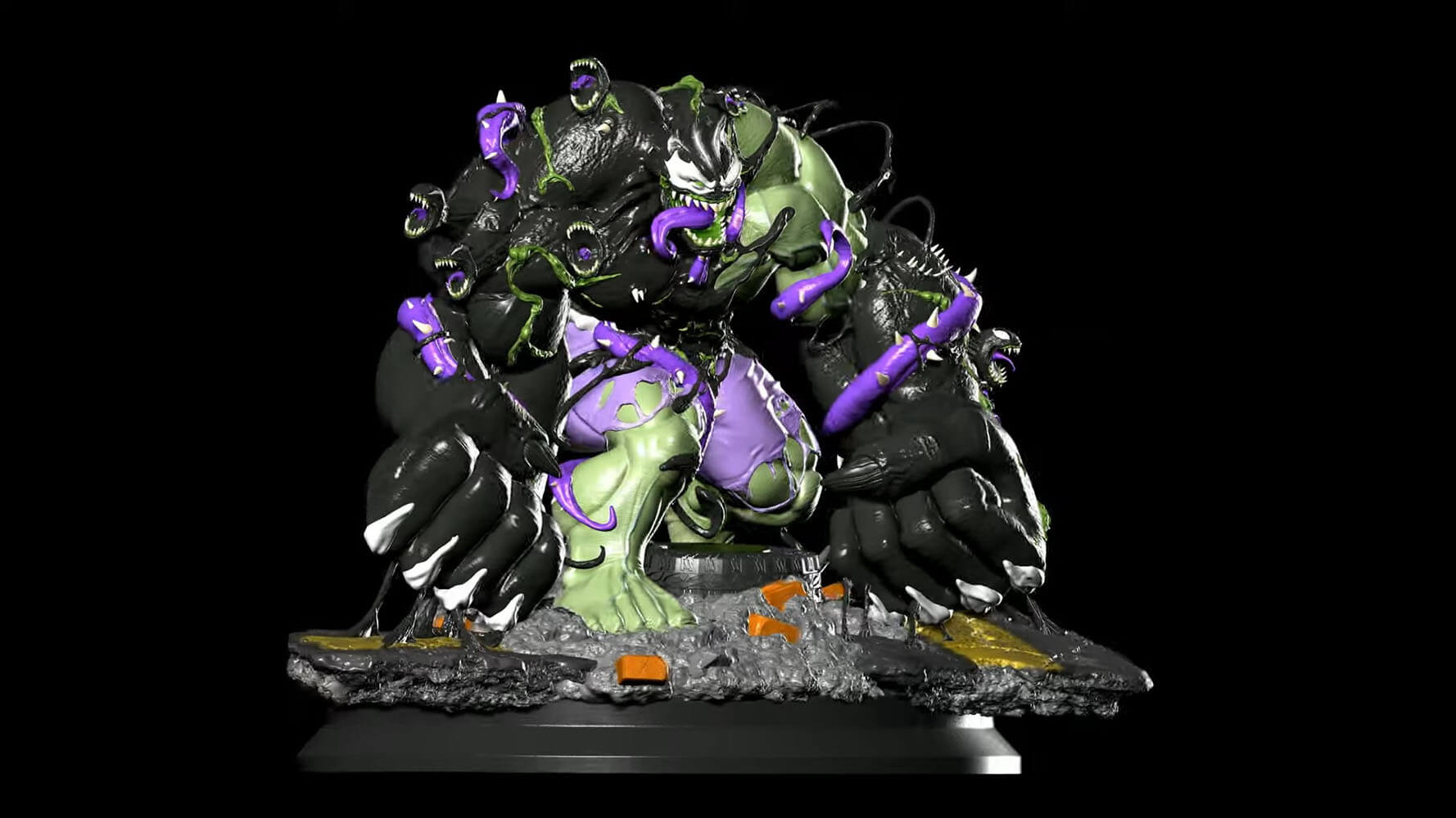 Venomized Hulk - 3D Model by 3dprintmodel91
