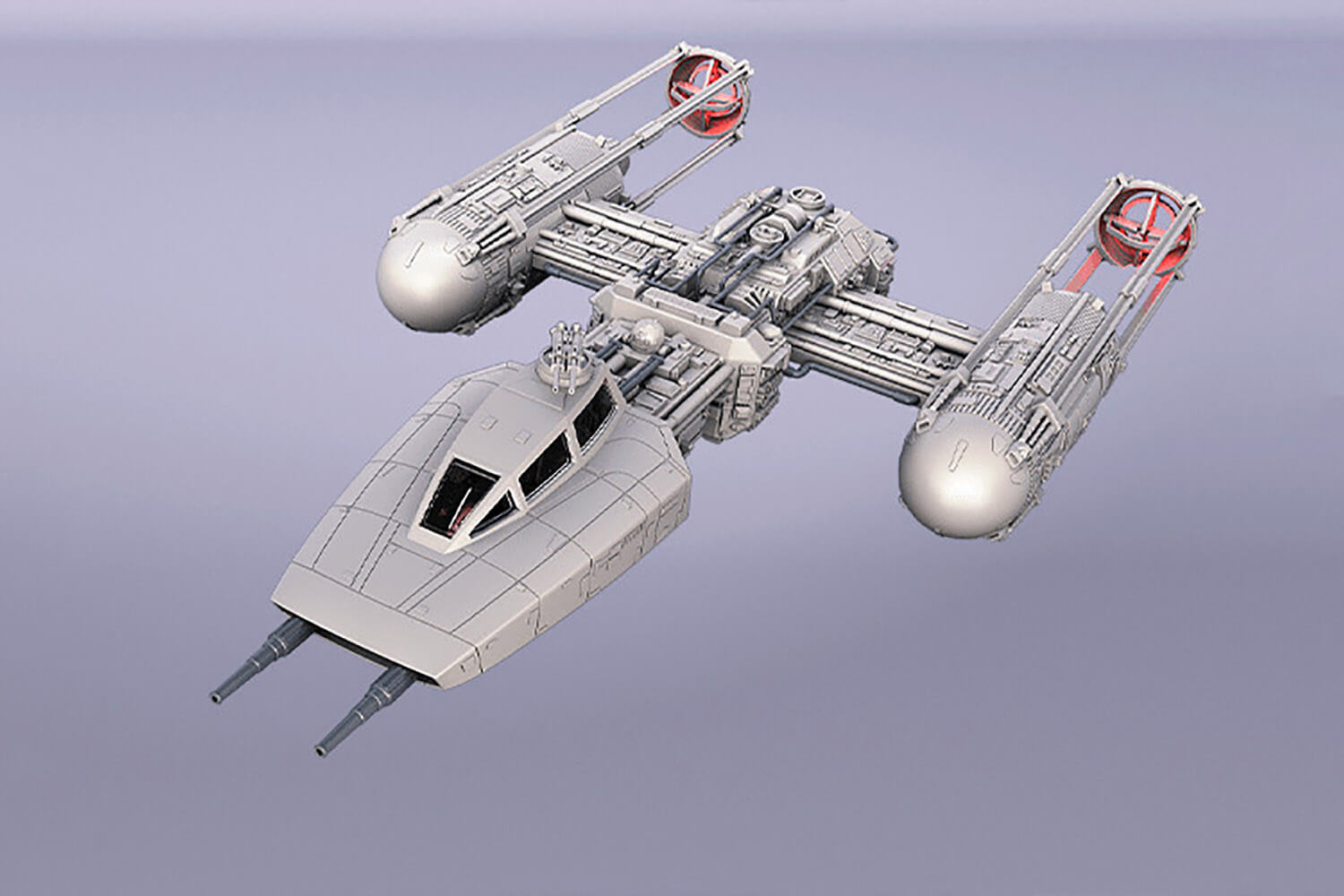 Y-Wing Starfighter - Star Wars 3D Model by 3dprintmodel91