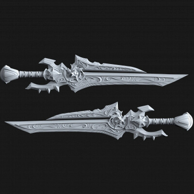Anduin Wrynn WoW Sword - 3D Model by 3DPrintModel9x