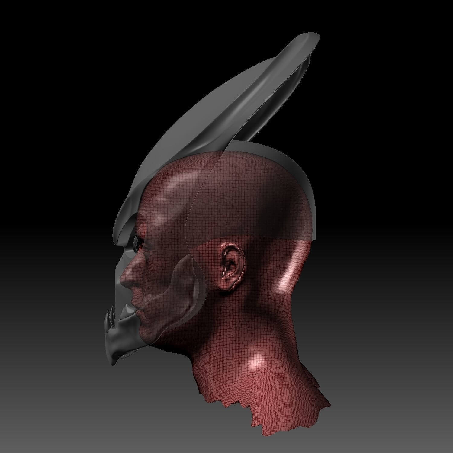 Berserker Predator Wearable Mask - 3D Model by 3DPrintModel9x