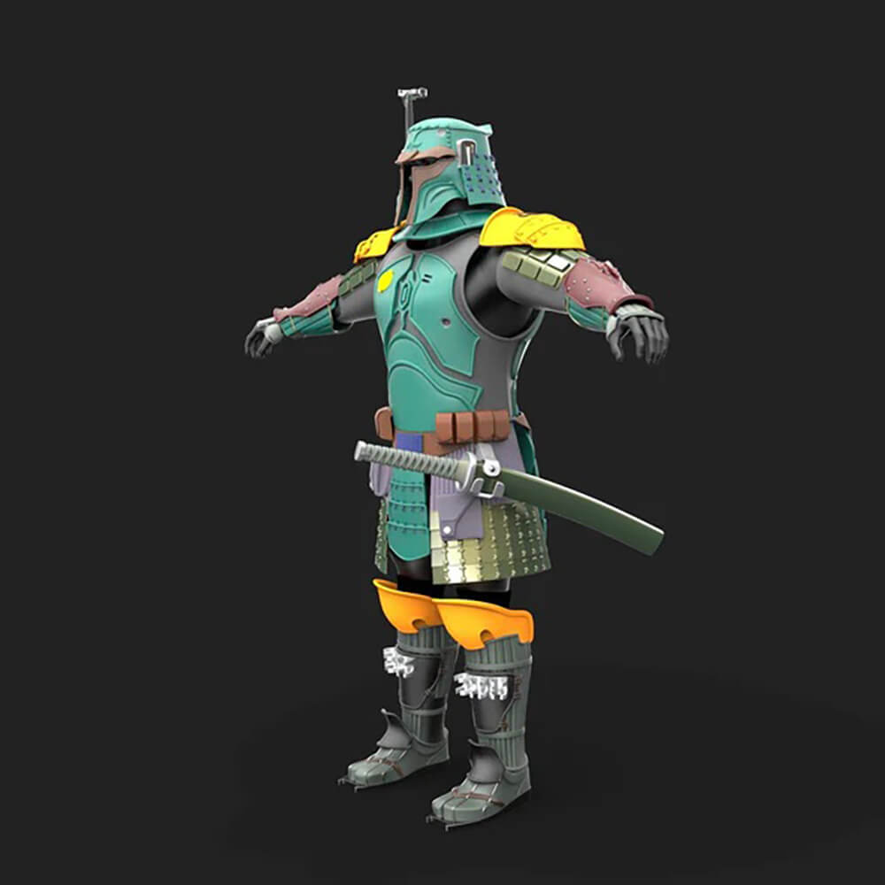 Boba Fett Samurai Cosplay Full - 3D Print Model by 3DPrintModel9x