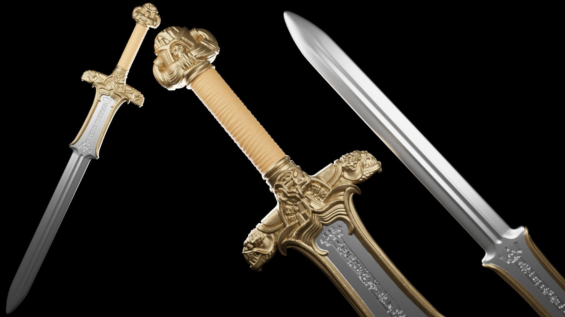 Conan Atlantean Sword Sculptures - 3D Model by 3DPrintModel9x