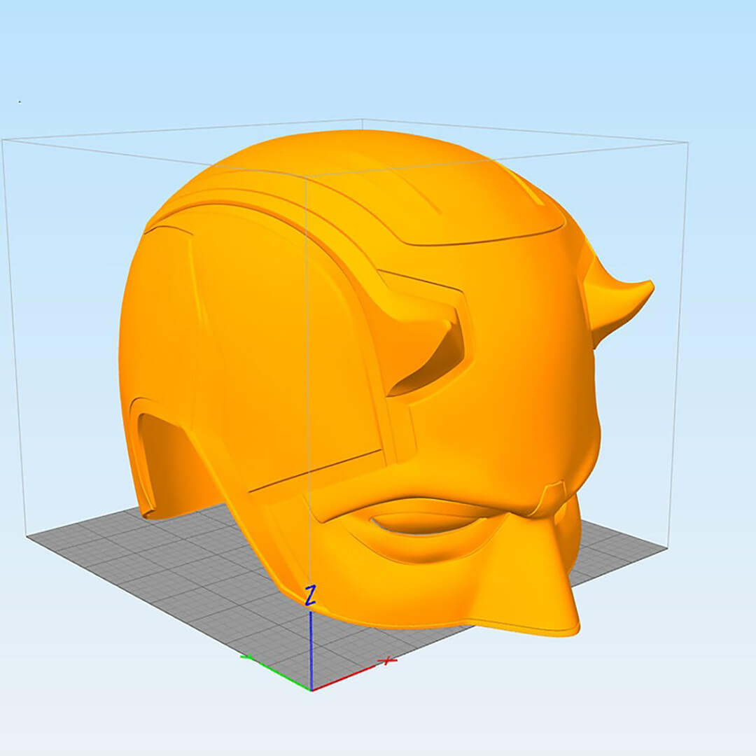 Daredevil Helmet - 3D Print Model by 3DPrintModel9x