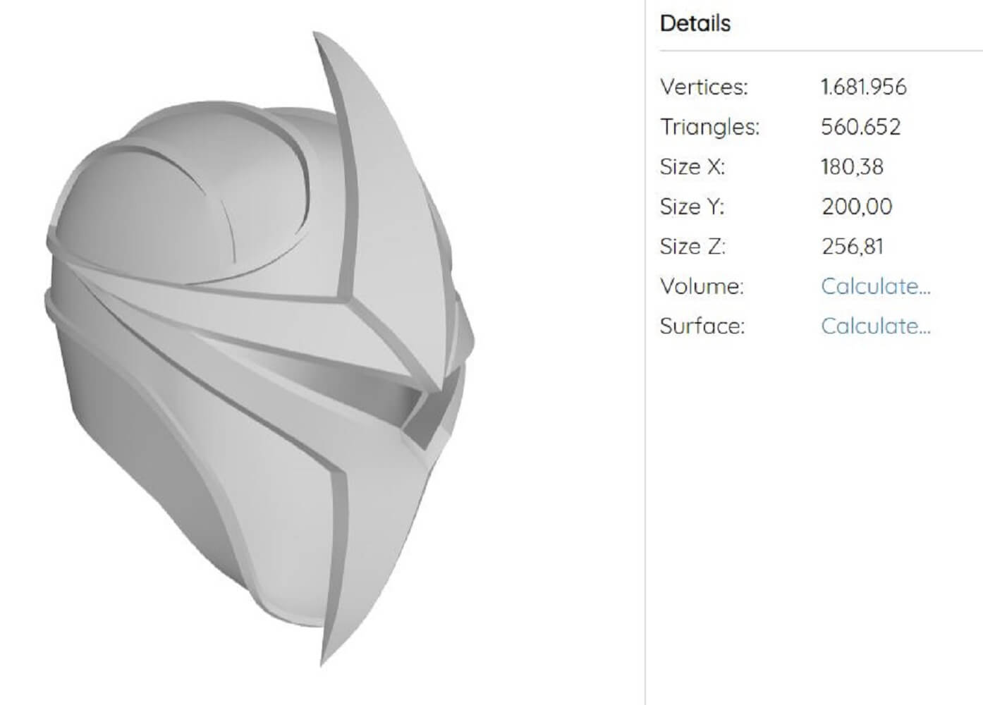 Dark Hawk Helmet Cosplay - 3D Model by 3DPrintModel9x