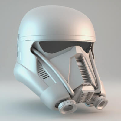 Deathtrooper Helmet on Star Wars - 3D Model by 3DPrintModel9x