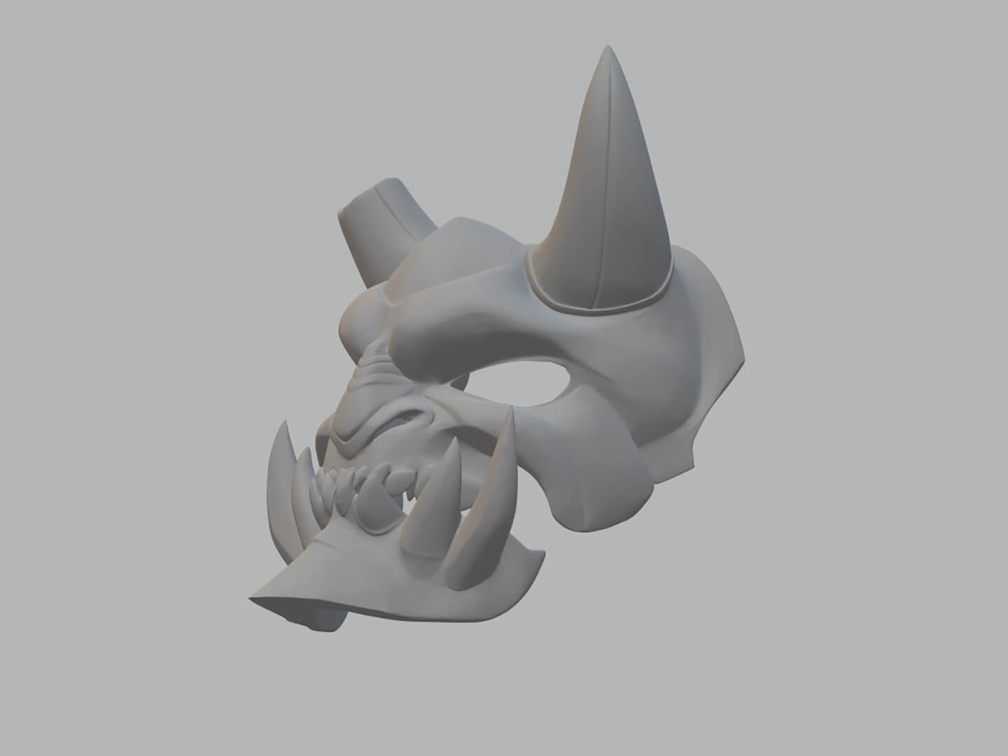 Skull Demon Mask - 3D Model by 3DPrintModel9x