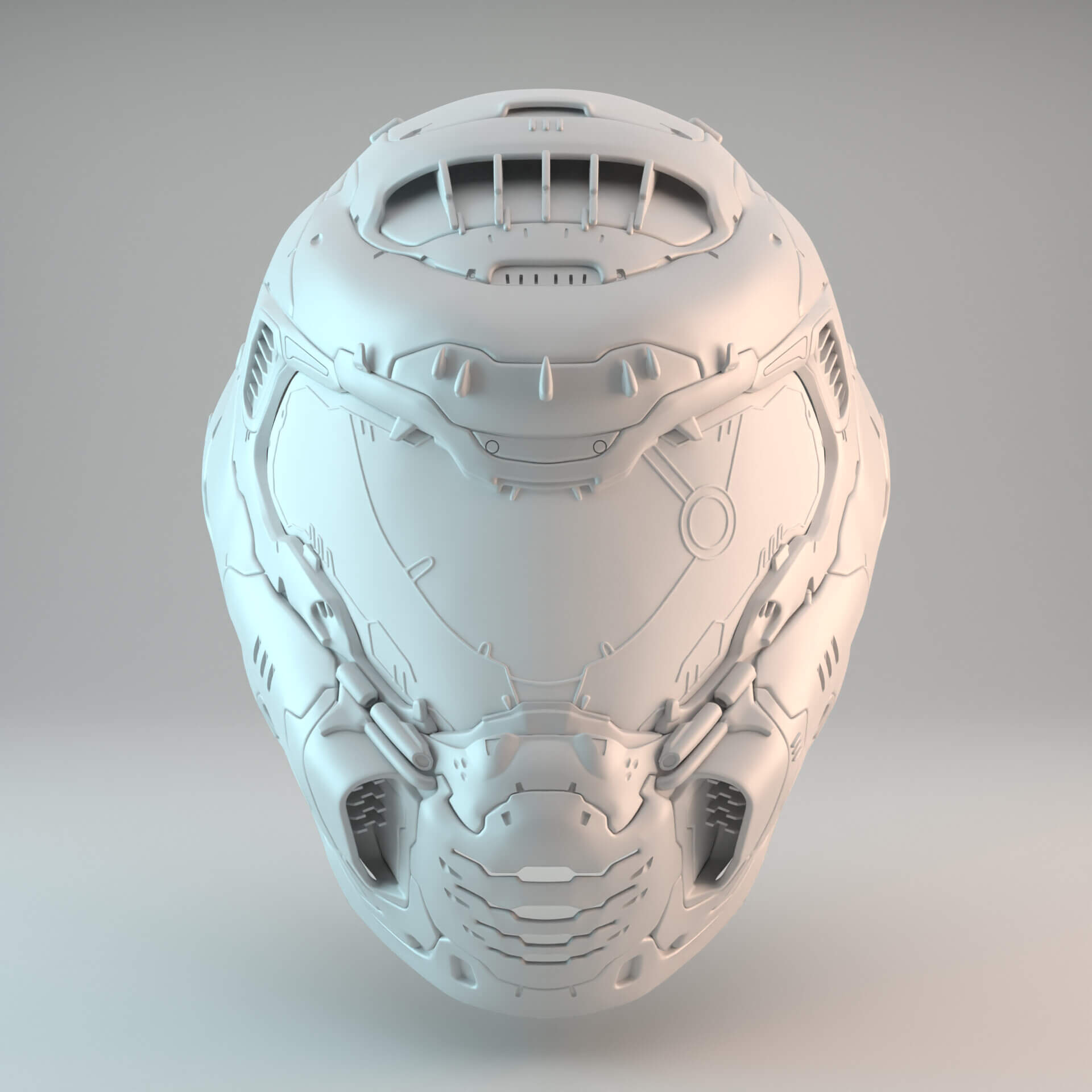 Doom Slayer Helmet - 3D Model by 3DPrintModel9x