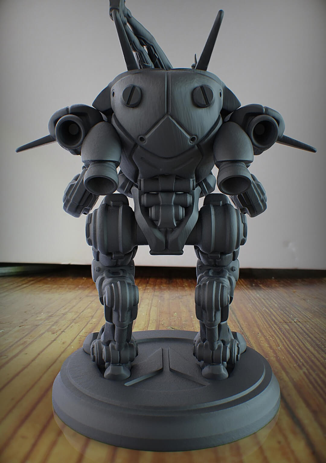 Dva and Meka Overwatch Figures - 3D Print Model by 3DPrintModel9x