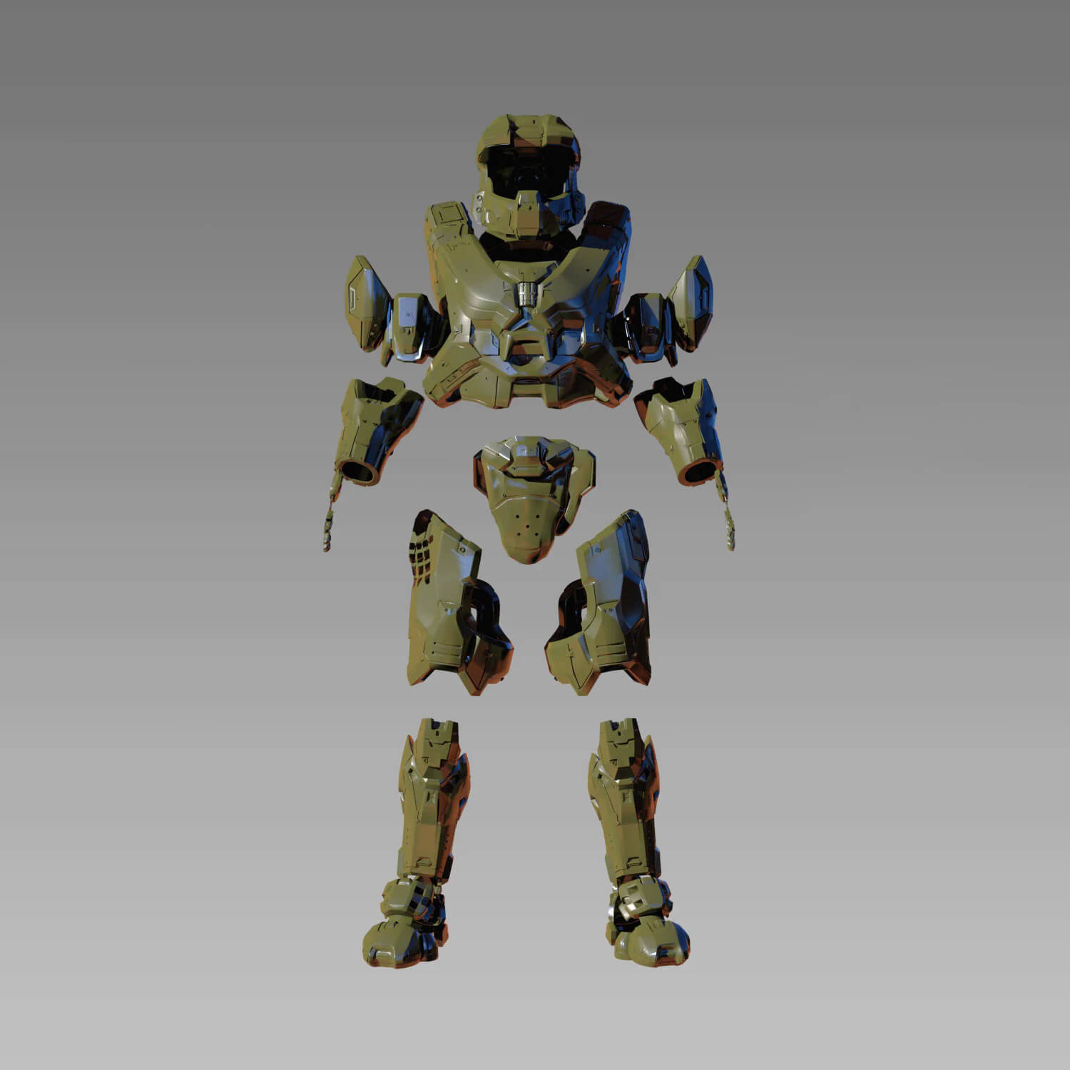 Halo 5 MK6 Master Chief Full Armor - 3D Model by 3DPrintModel9x
