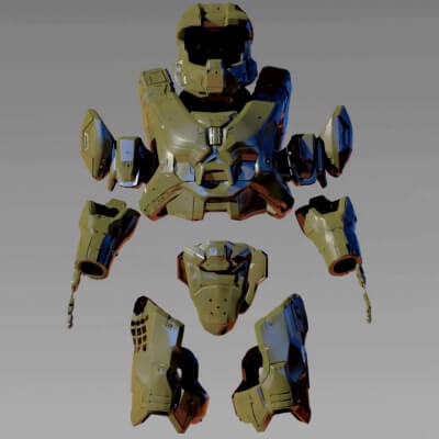 Halo 5 MK6 Master Chief Full Armor - 3D Model by 3DPrintModel9x