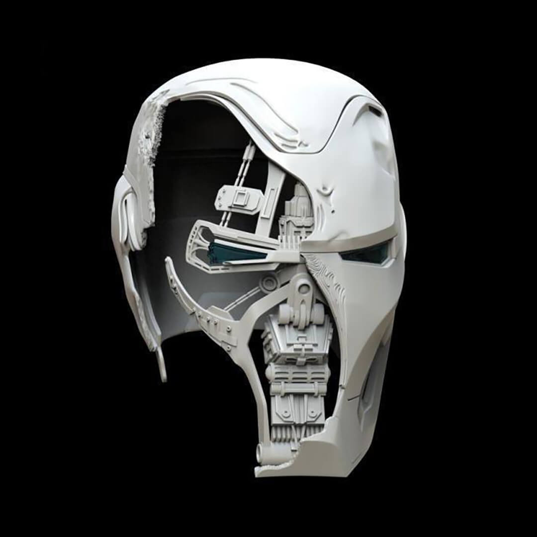 Iron Man Mark L MK 50 Damaged Smashed Helmet Endgame - 3D Model by ...