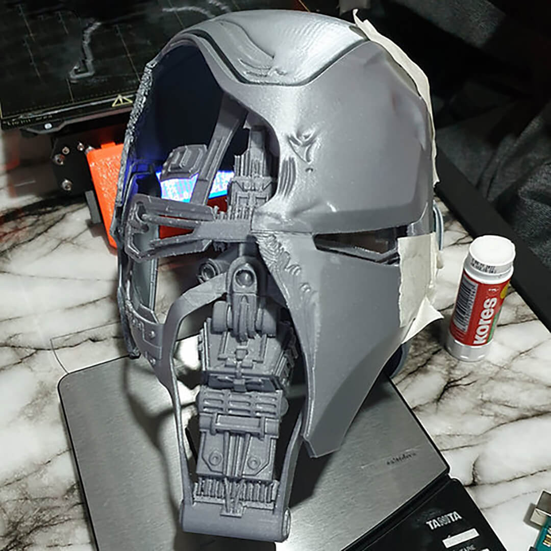 Iron Man Mark L MK 50 Damaged Smashed Helmet Endgame - 3D Model by ...