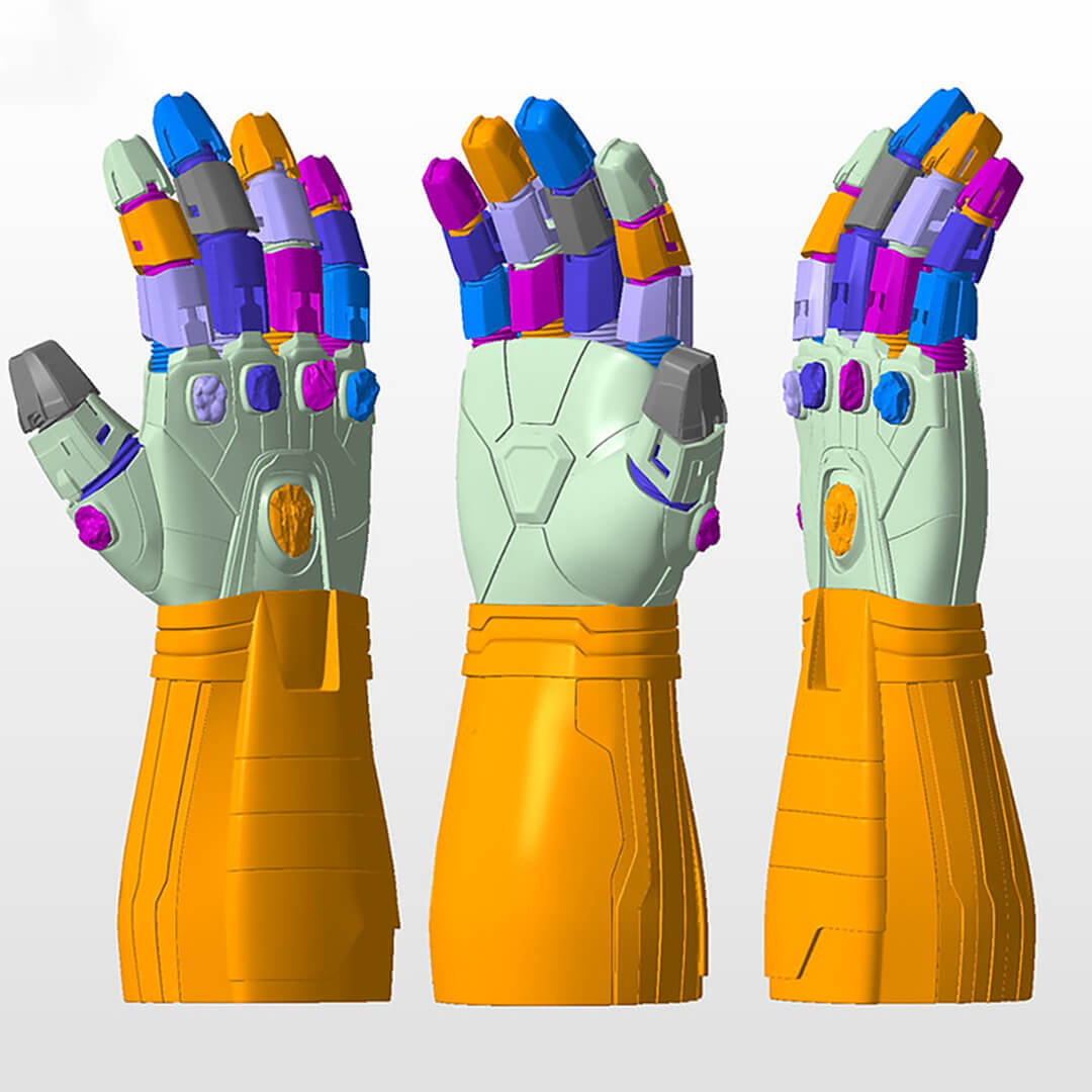 Iron Man Nano Infinity Gauntlet - 3D Model by 3DPrintModel9x