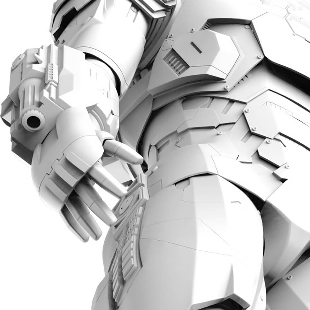 Iron Man War Machine Mark III Full Armor From Civil War - 3D Model by ...