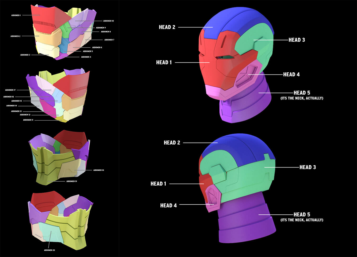 Iron Man War Machine Mark III Full Armor From Civil War - 3D Model by ...
