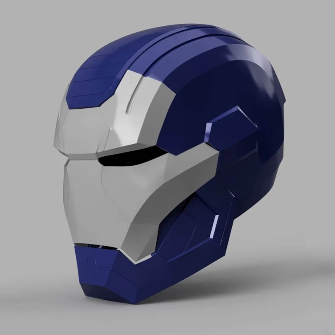 Iron Patriot War Machine MK1 Helmet - 3D Model by 3DPrintModel9x
