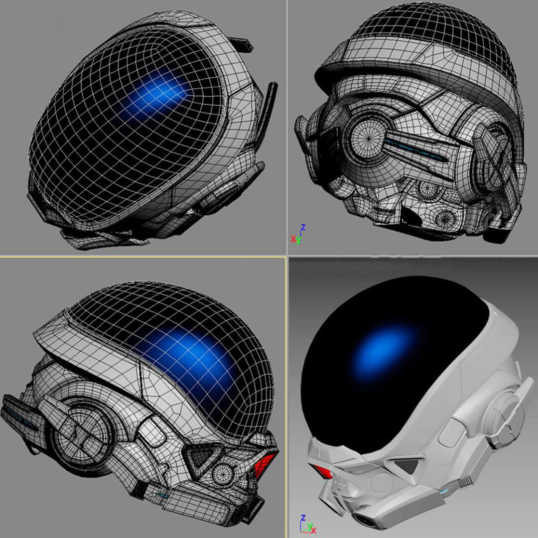 Mass Effect Andromeda Ryder Pathfinder Helmet - 3D Model by 3DPrintModel9x