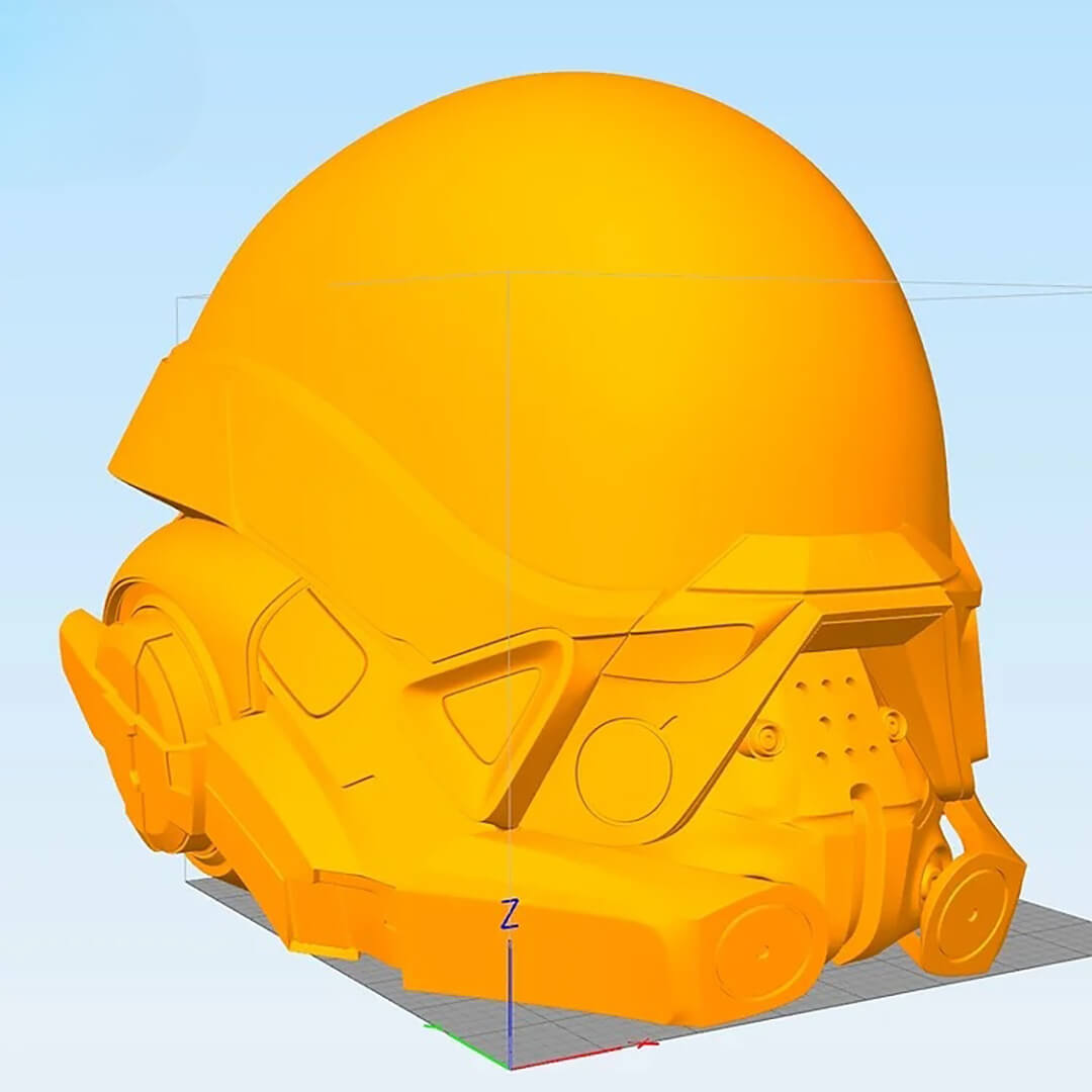 Mass Effect Andromeda Ryder Pathfinder Helmet - 3D Model by 3DPrintModel9x