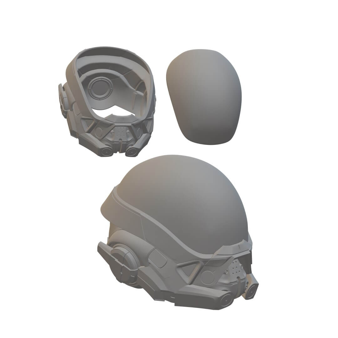 Mass Effect Andromeda Ryder Pathfinder Helmet - 3D Model by 3DPrintModel9x