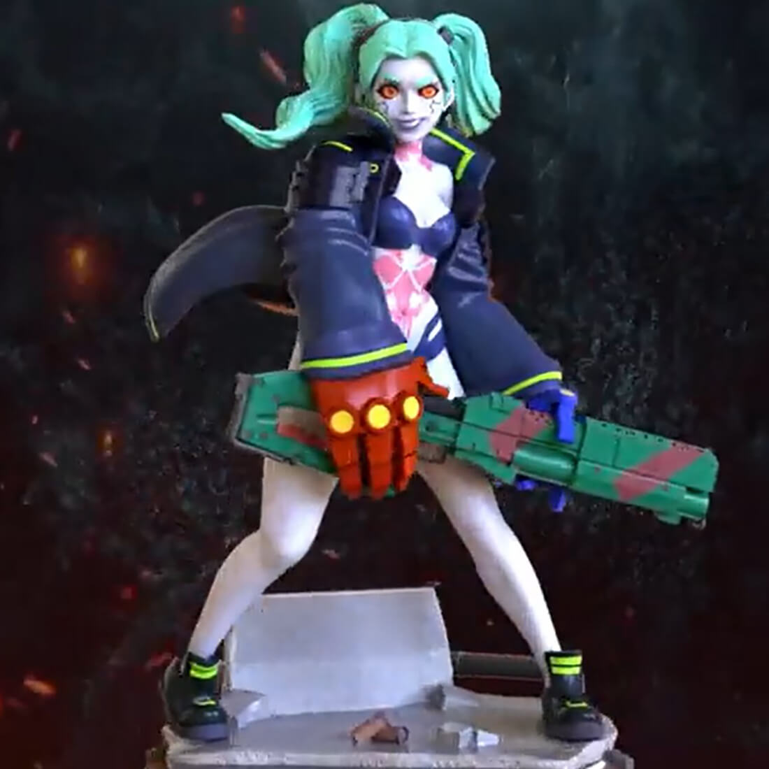 Rebecca Cyberpunk Edgerunners Figure 3D Model Ready To Print by ...