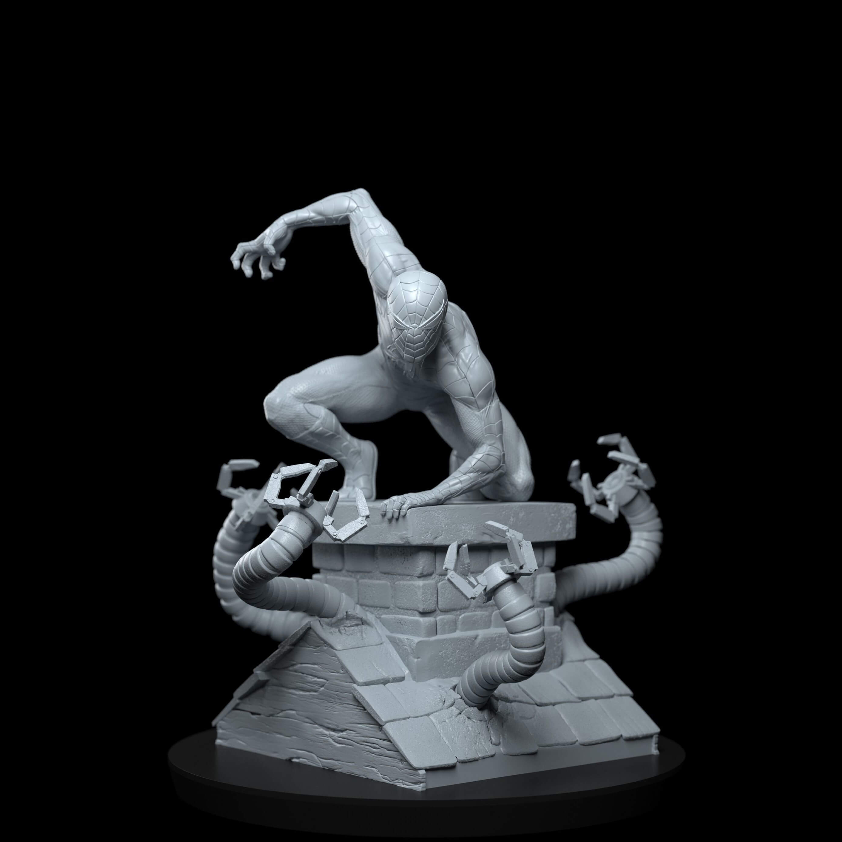 Spiderman Marvel 2020 Statue - 3D Model by 3DPrintModel9x