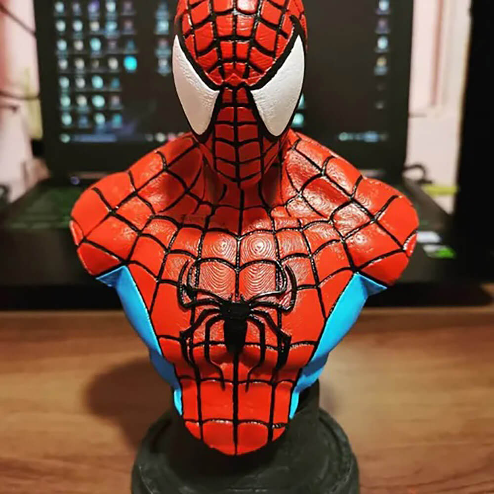 Spiderman Marvel Bust - 3D Model by 3DPrintModel9x