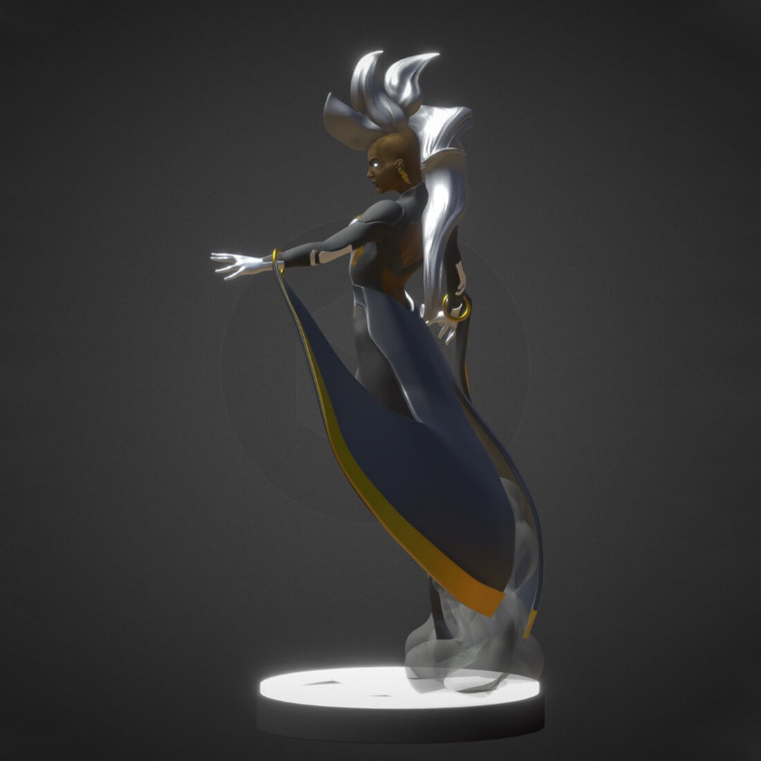 Storm Marvel Statue - 3D Model by 3DPrintModel9x