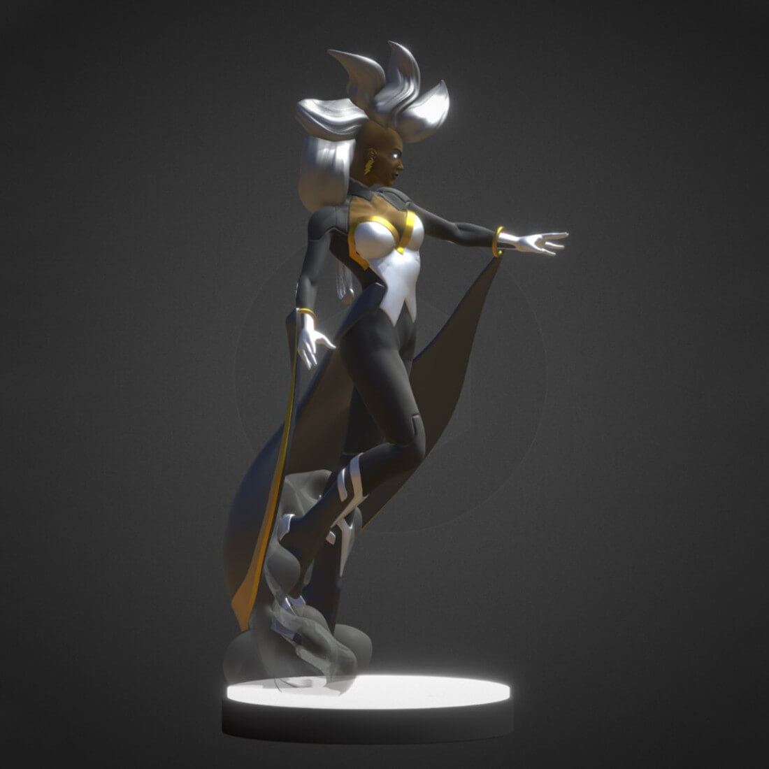 Storm Marvel Statue - 3D Model by 3DPrintModel9x