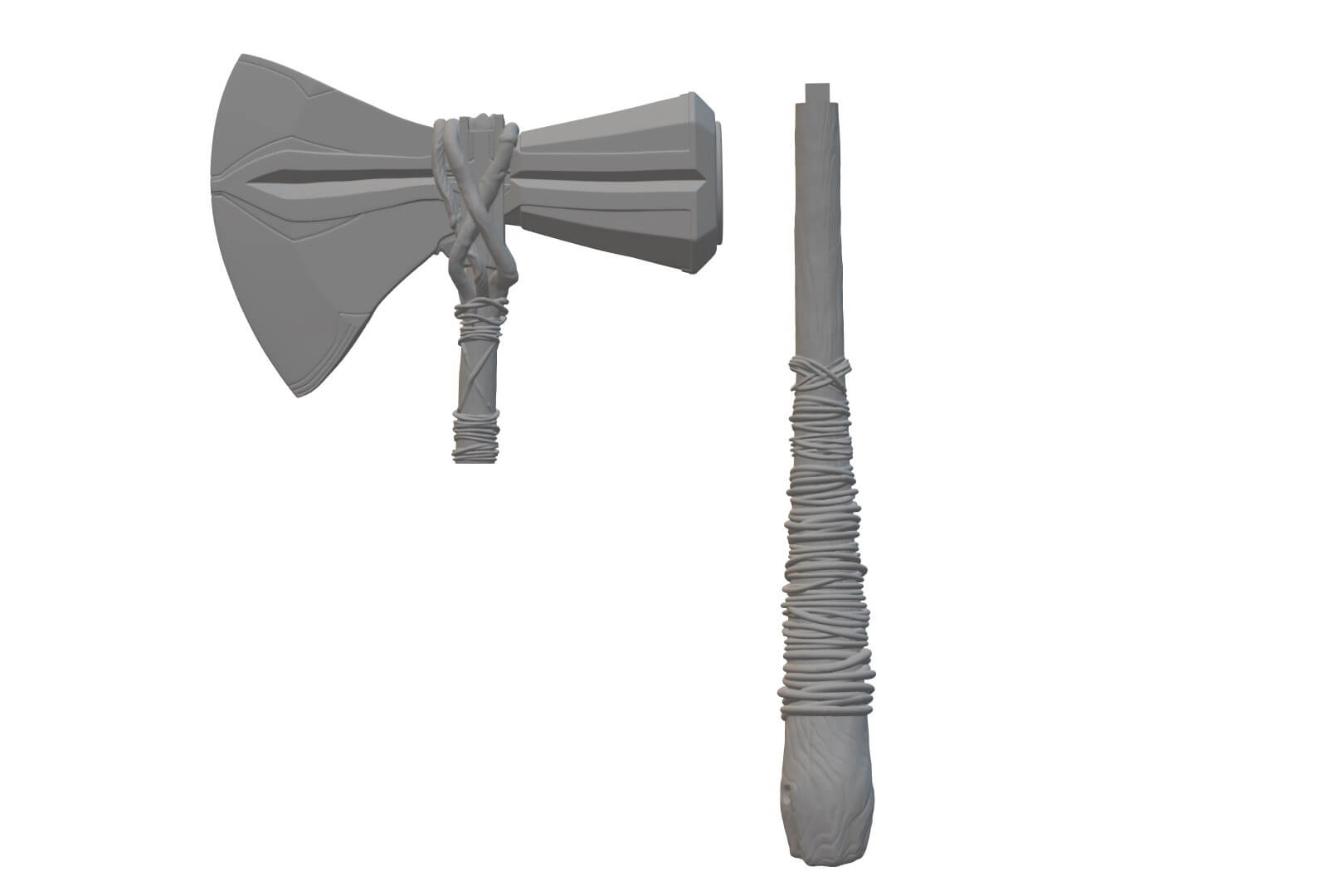 Strombreaker Thor Infinity War Axes - 3D Model by 3DPrintModel9x