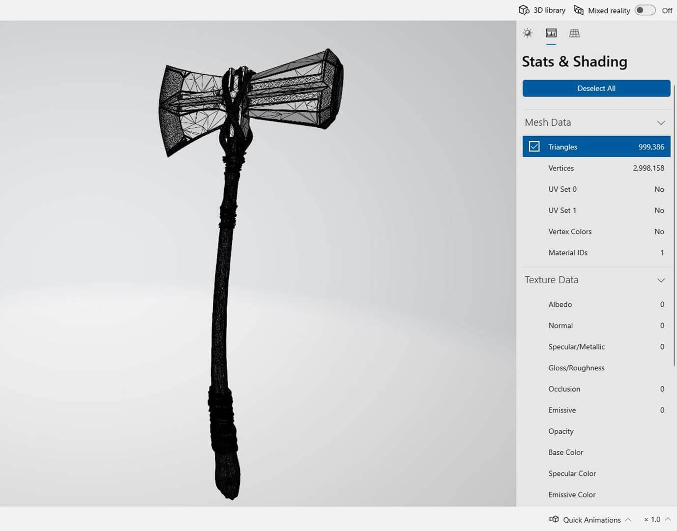 Strombreaker Thor Infinity War Axes - 3D Model by 3DPrintModel9x