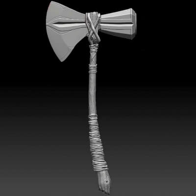 Strombreaker Thor Infinity War Axes - 3D Print Model by 3DPrintModel9x