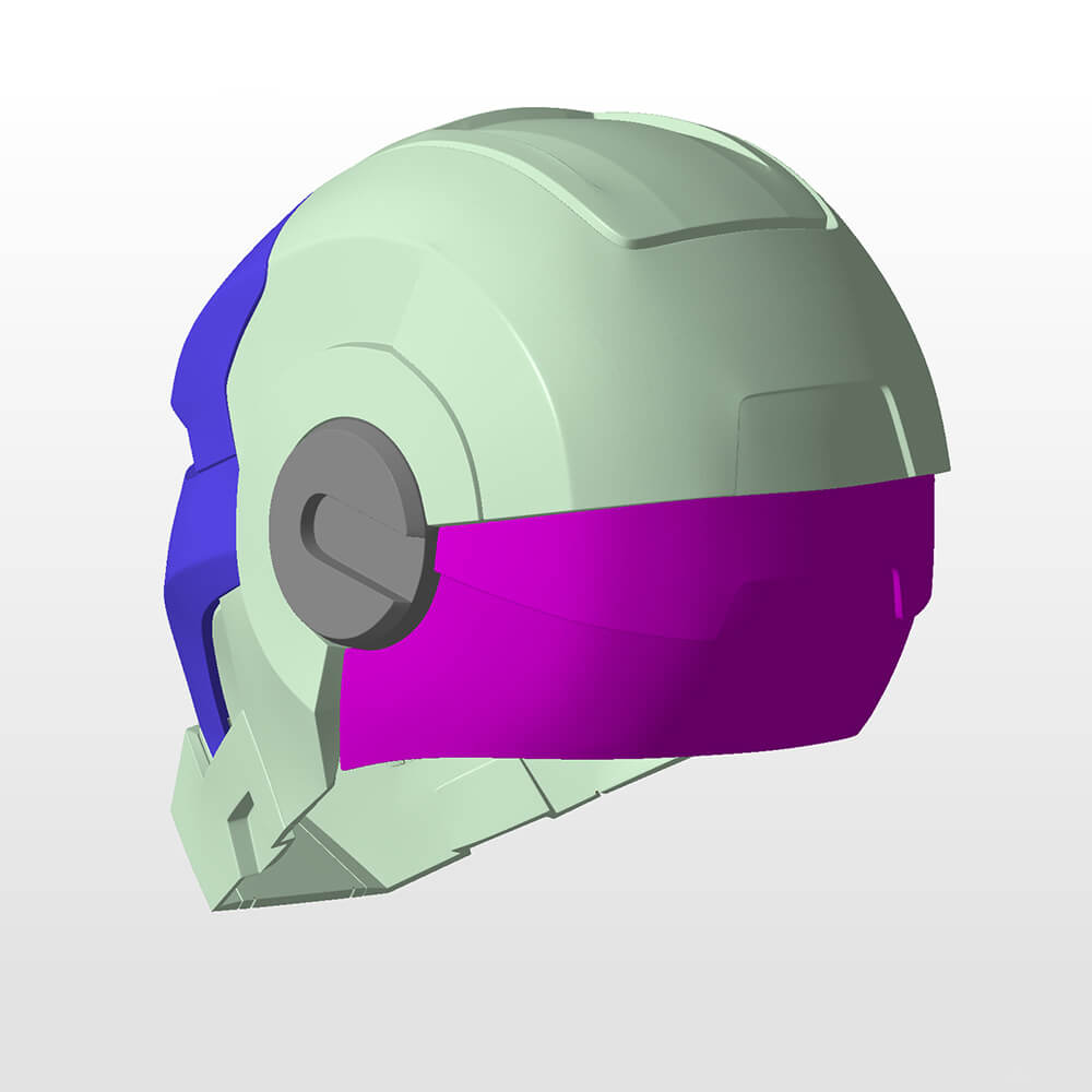 War Machine MK1 Helmet Iron Man Mark 1 - 3D Model by 3DPrintModel9x