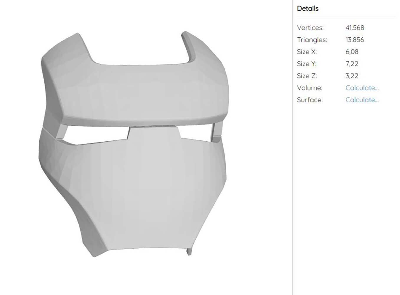 War Machine MK1 Helmet Iron Man Mark 1 - 3D Model by 3DPrintModel9x
