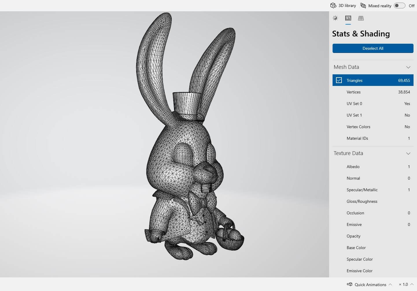 Bunny Character 3D Model Ready To Print by 3dprintmodelSG