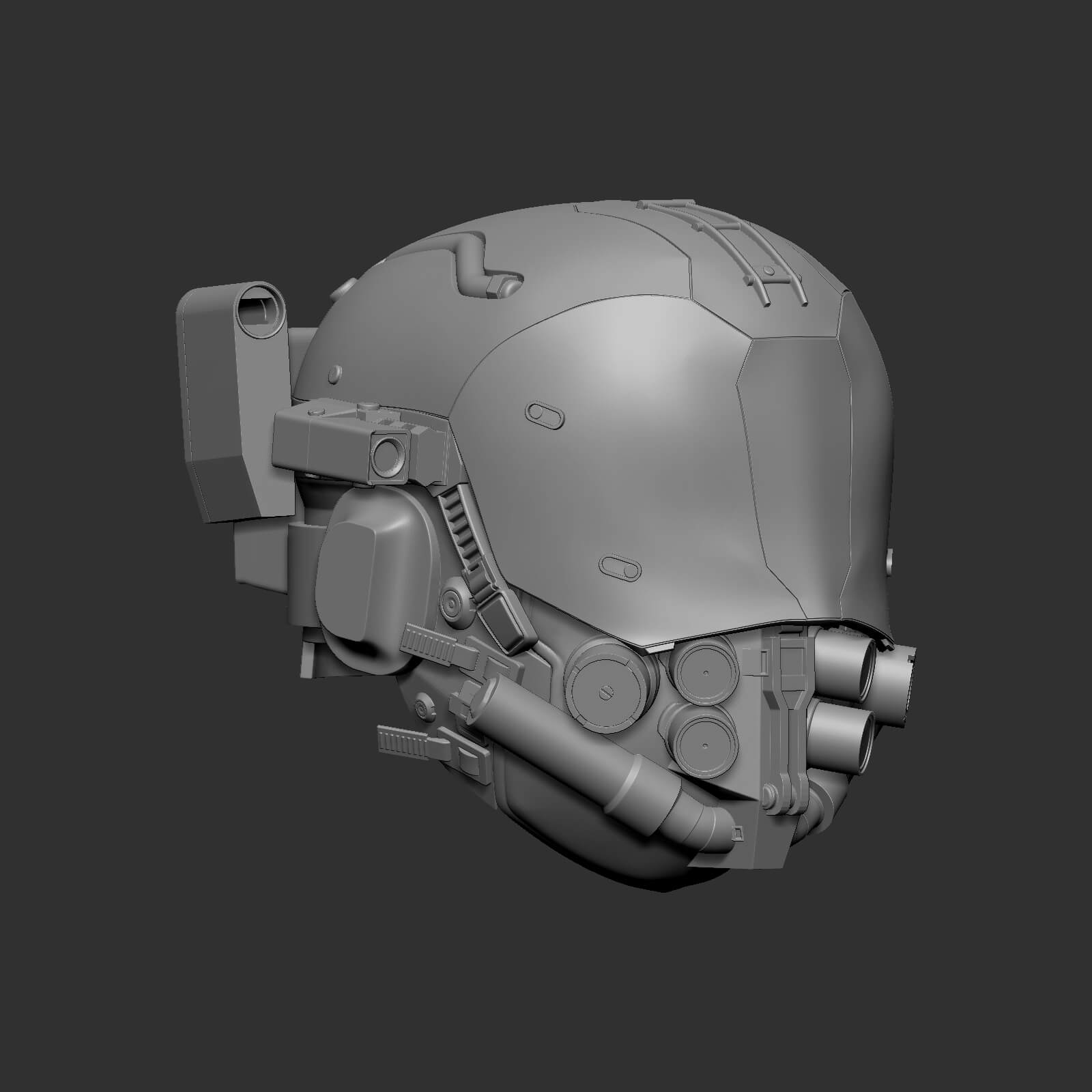 Cyberpunk 2077 Warrior Helmet Stl - 3D Model by 3dprintmodelSG