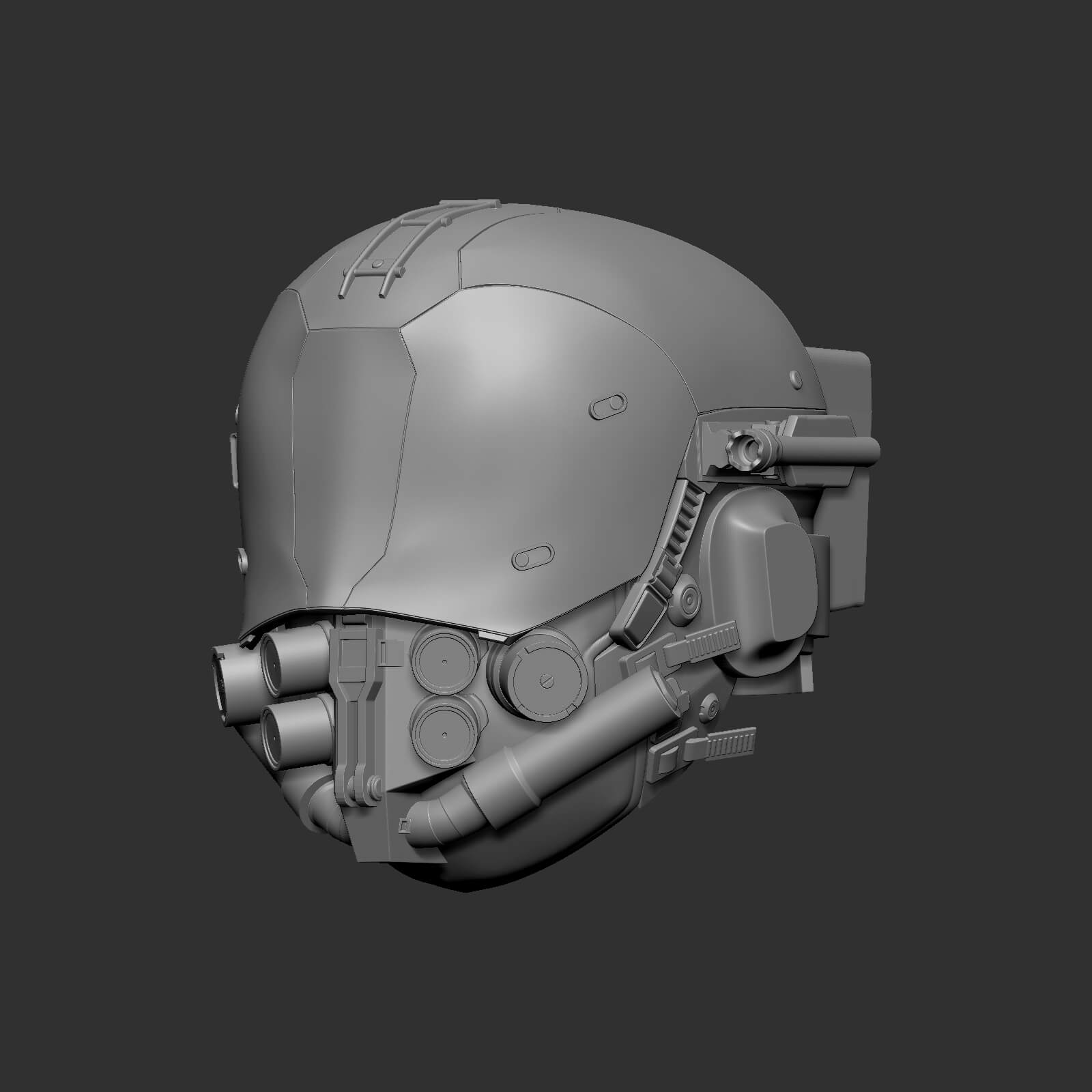 Cyberpunk 2077 Warrior Helmet Stl - 3D Model by 3dprintmodelSG