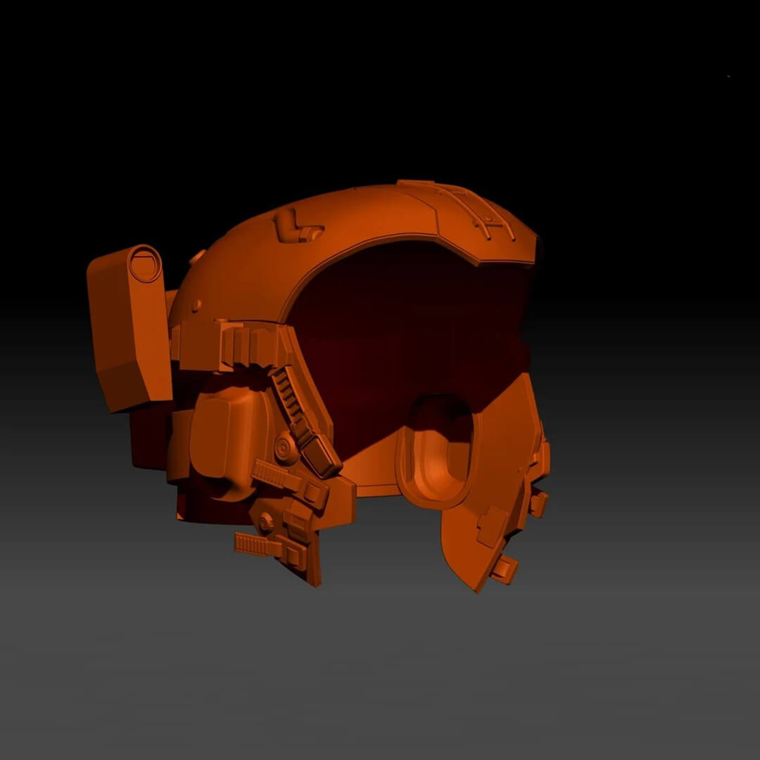Cyberpunk 2077 Warrior Helmet Stl - 3D Model by 3dprintmodelSG