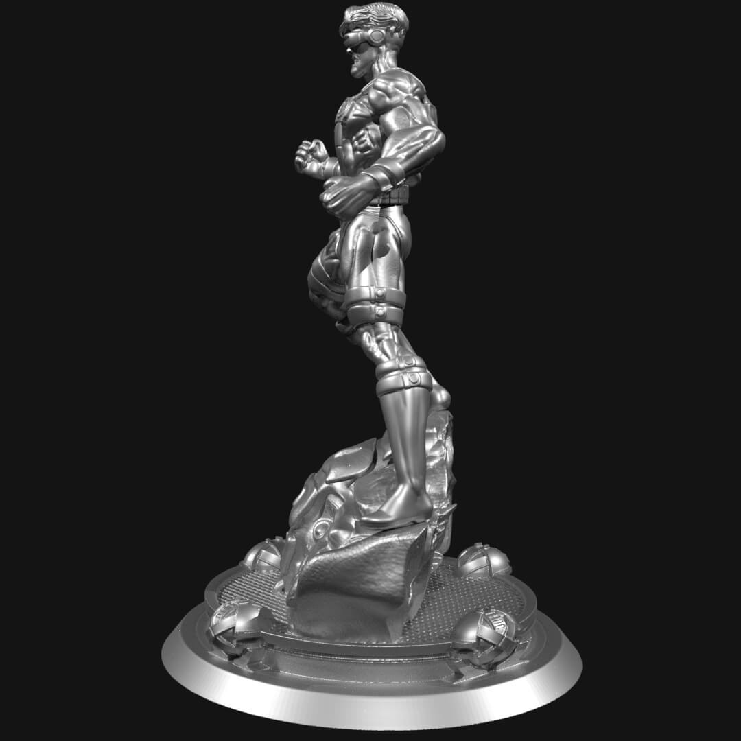 Cyclops The X-Men 3D Model by 3dprintmodelSG