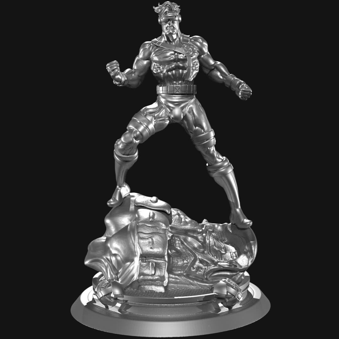 Cyclops The X-Men 3D Model by 3dprintmodelSG