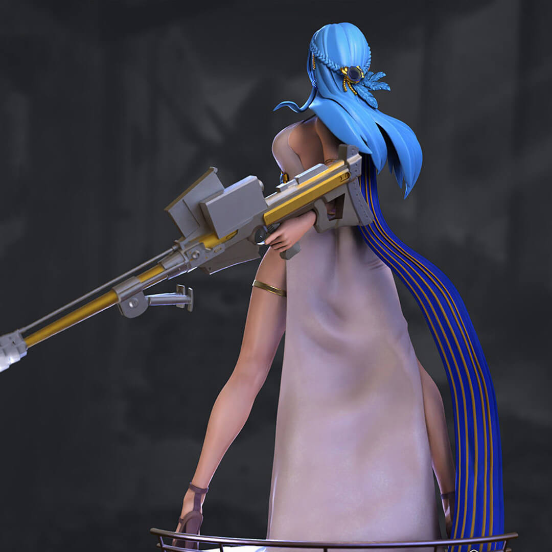 Helm Nikke Sculptures - 3D Model by 3dprintmodelSG