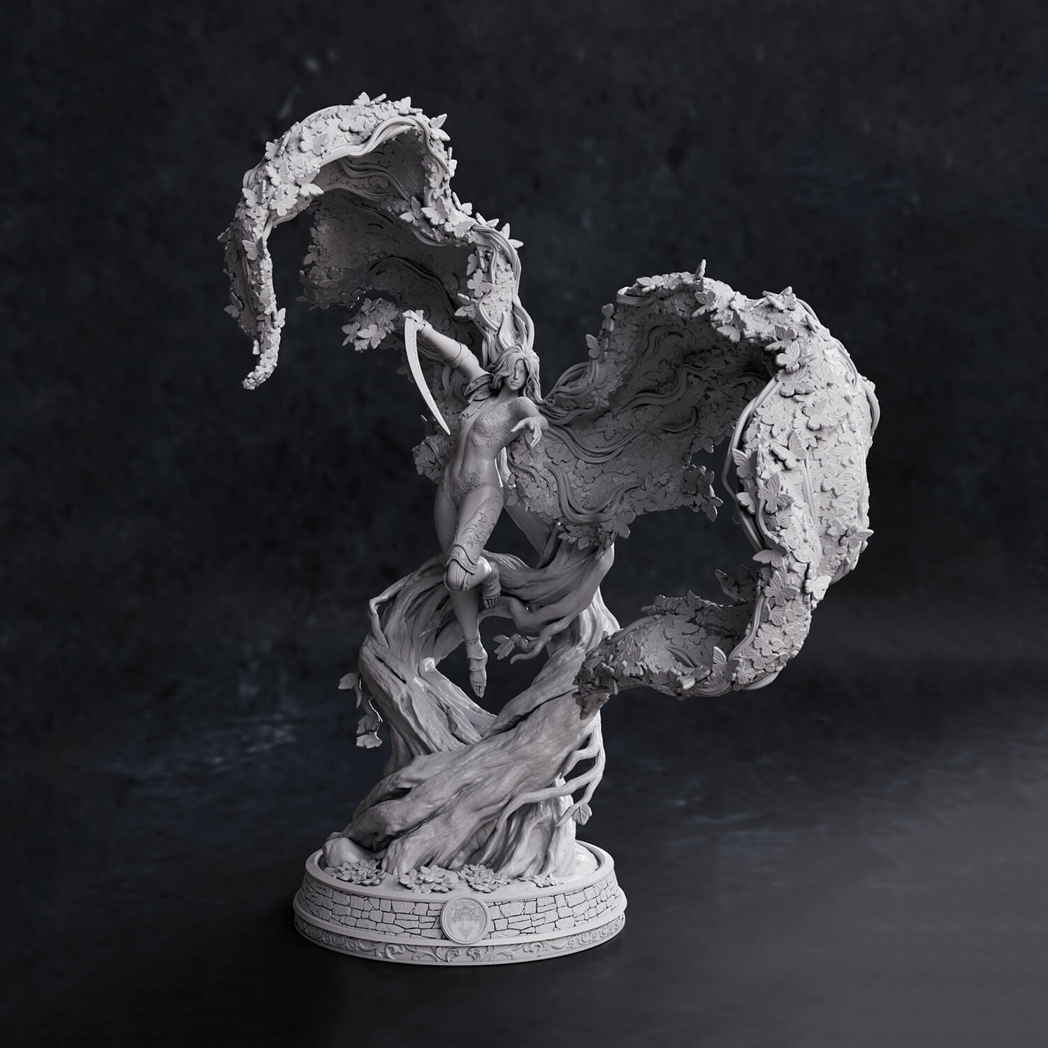 Malenia Goddess of Rot- Elden Ring Figures 3D Model by 3dprintmodelSG
