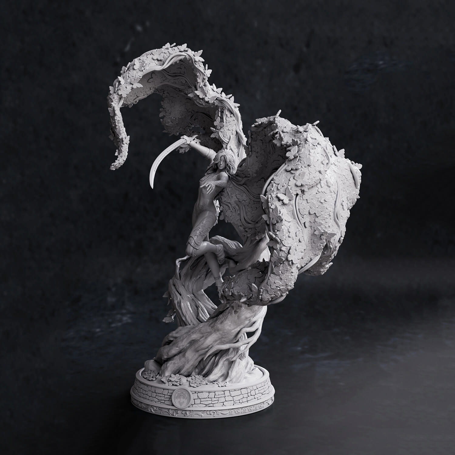 Malenia Goddess of Rot- Elden Ring Figures 3D Model by 3dprintmodelSG