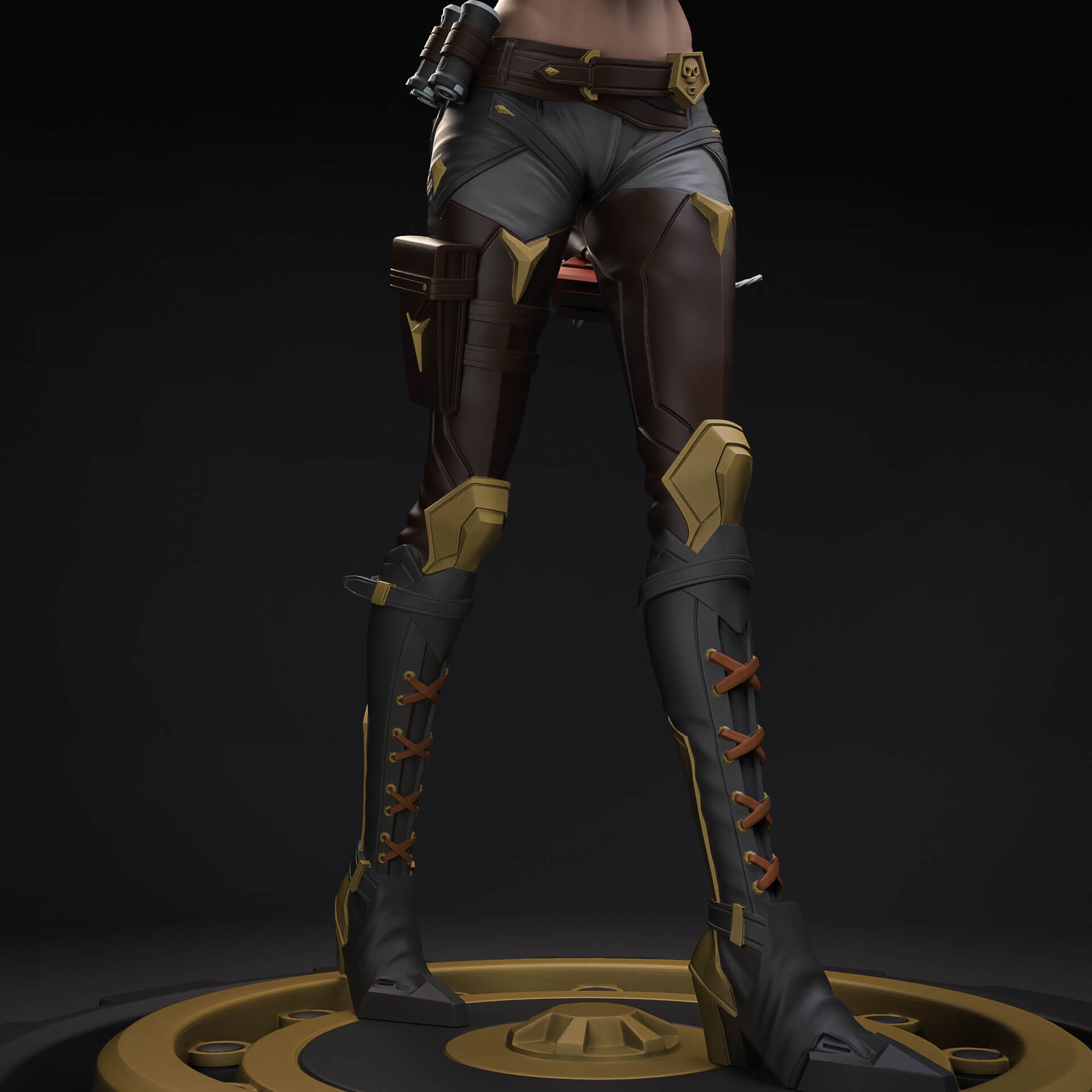 Overwatch Ashe Figure - 3D Model by 3dprintmodelSG